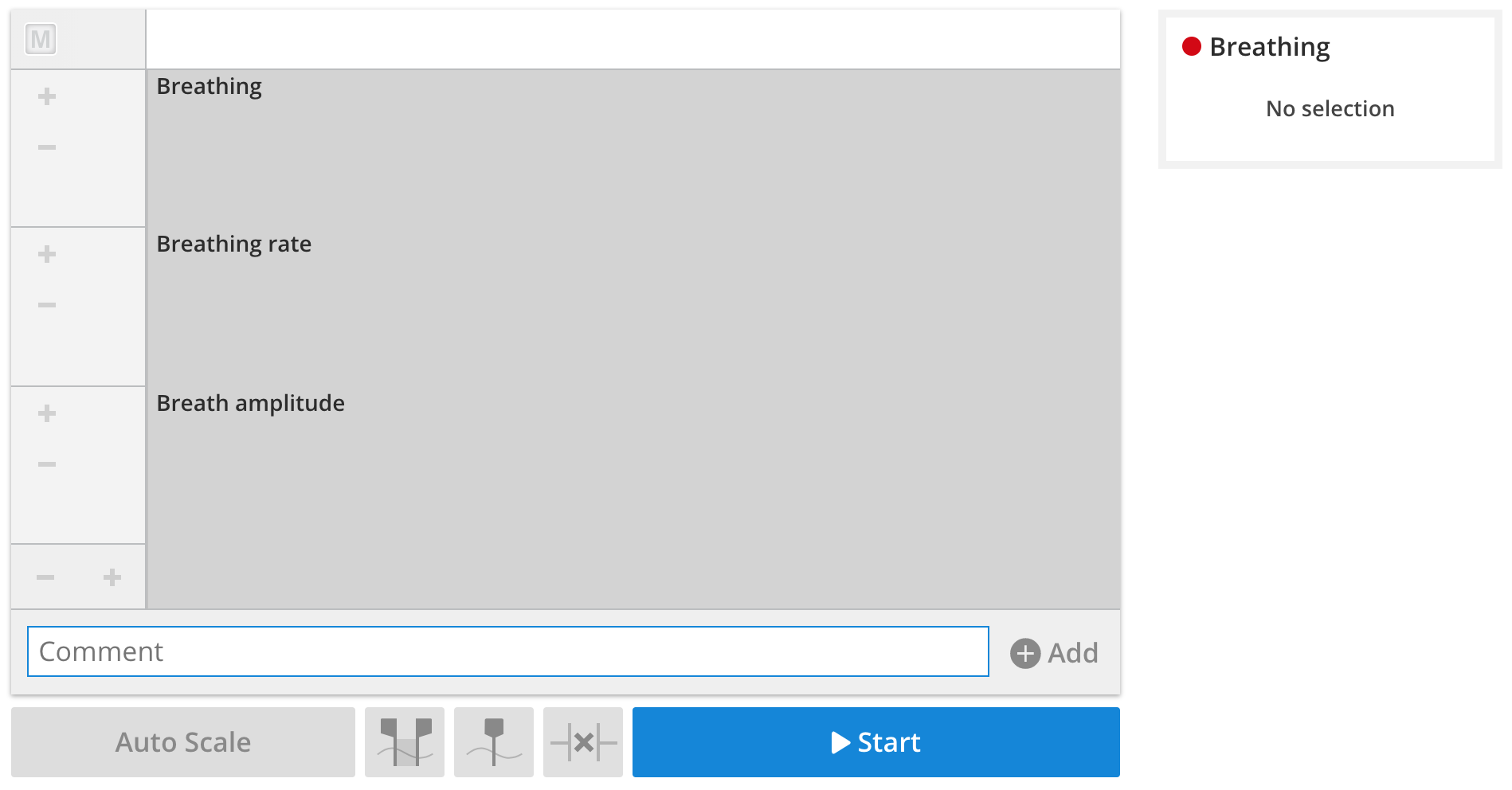Settings for Sampling Panels in Lt - Breathing | ADInstruments